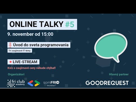 Online Talky 5 - Úvod do sveta programovania - YouTube