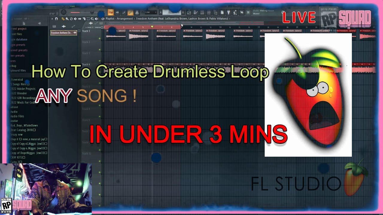 How To Create A Drumless Loop From Any Song! FL STUDIO - YouTube