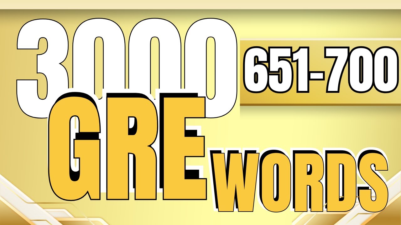 3000 Essential GRE Words You’ll Use — Learn Smarter, Score Higher - YouTube