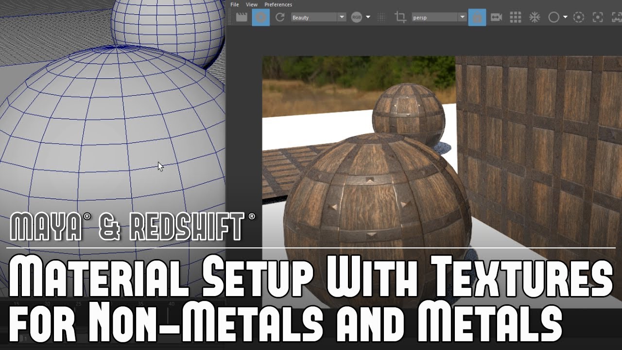 Redshift w/Maya #5: Redshift Materials - Texture Setup for Non-Metals ...