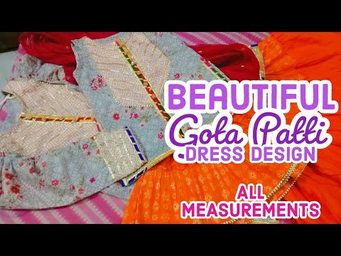 Eid Special Gota Patti Dress Design with All measurements// semi formal ...