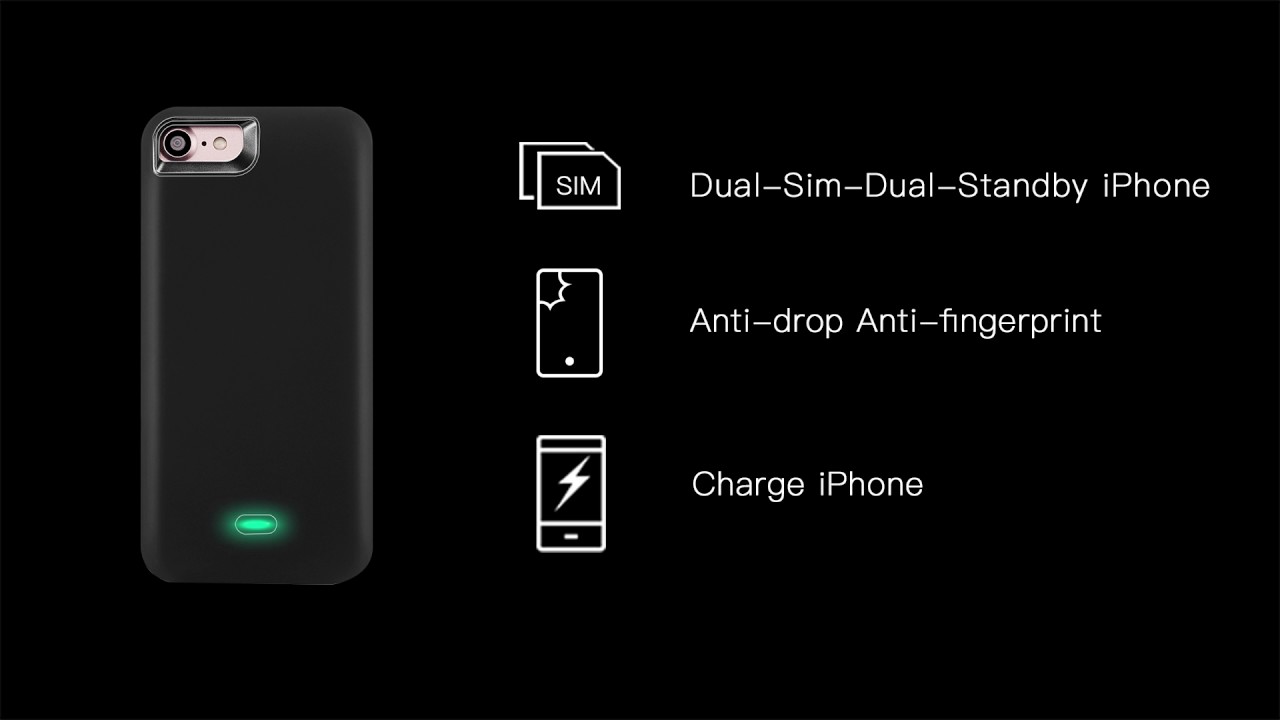 Dual-SIM iPhone Battery Case - YouTube