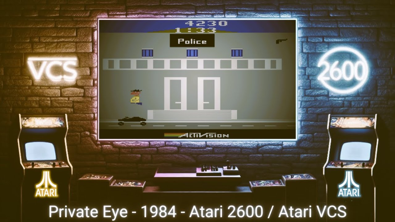 Private Eye - 1984 - Atari 2600 ( Atari VCS ) - YouTube