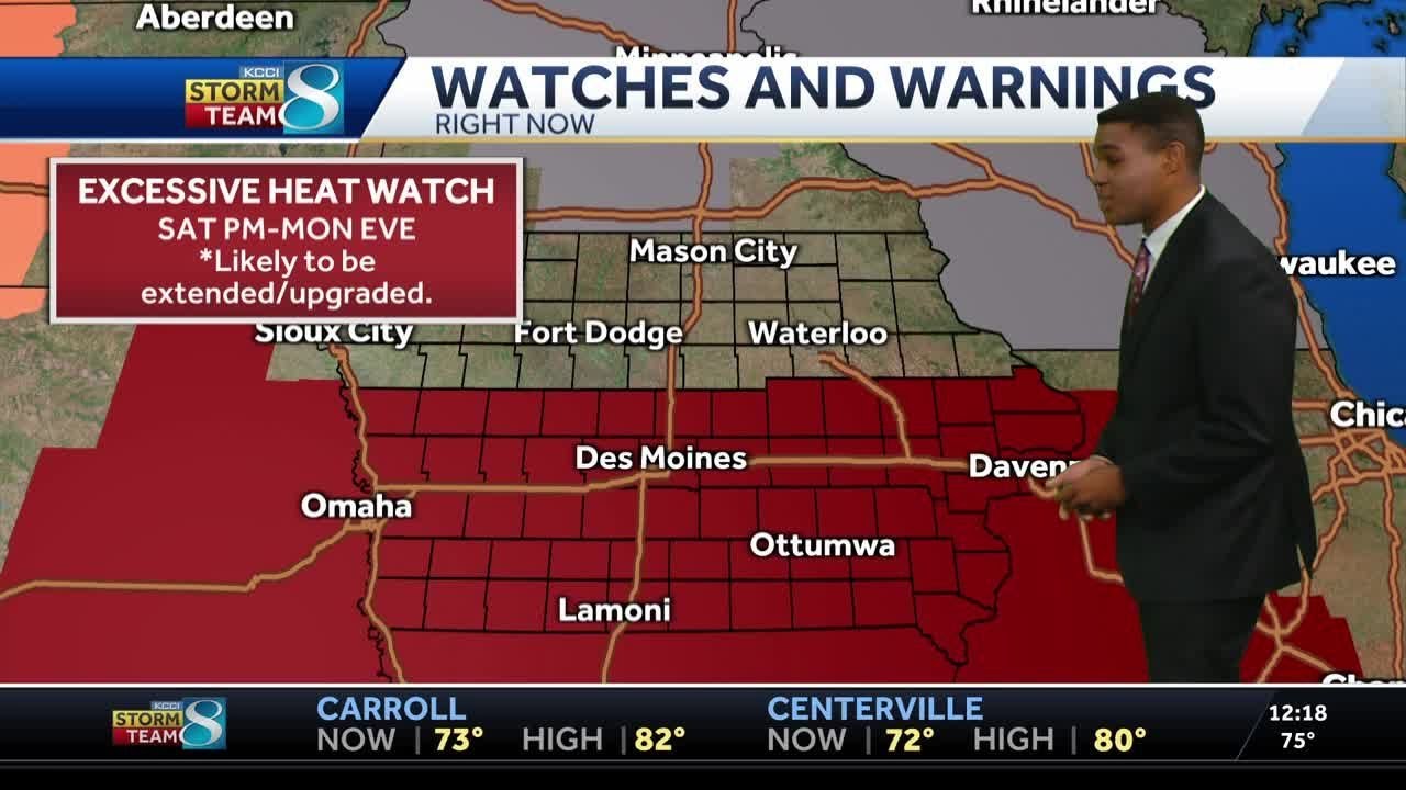 It's about to get hot. We'll approach 100 degrees on final fair weekend ...
