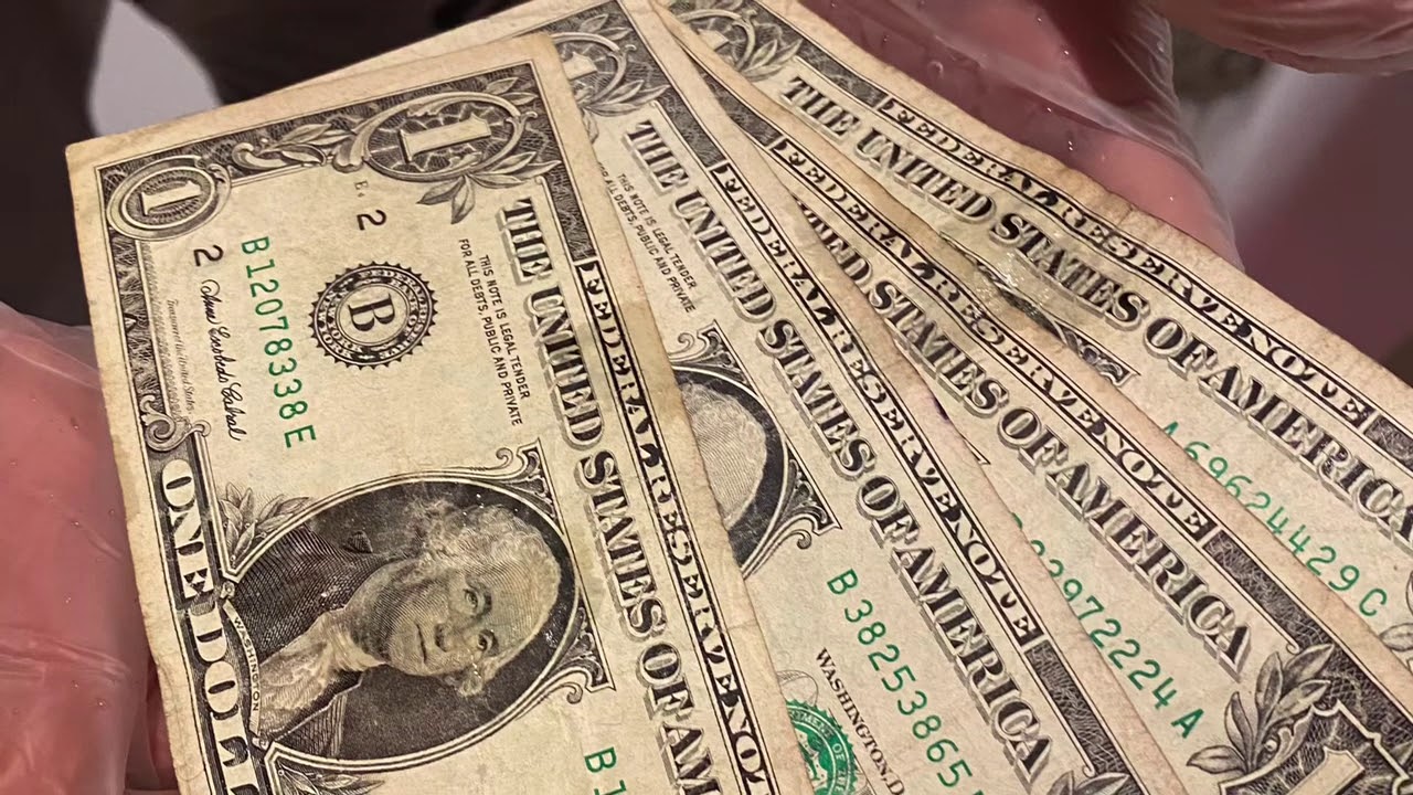 i clean my old usd notes/limpiando dinero viejo - YouTube