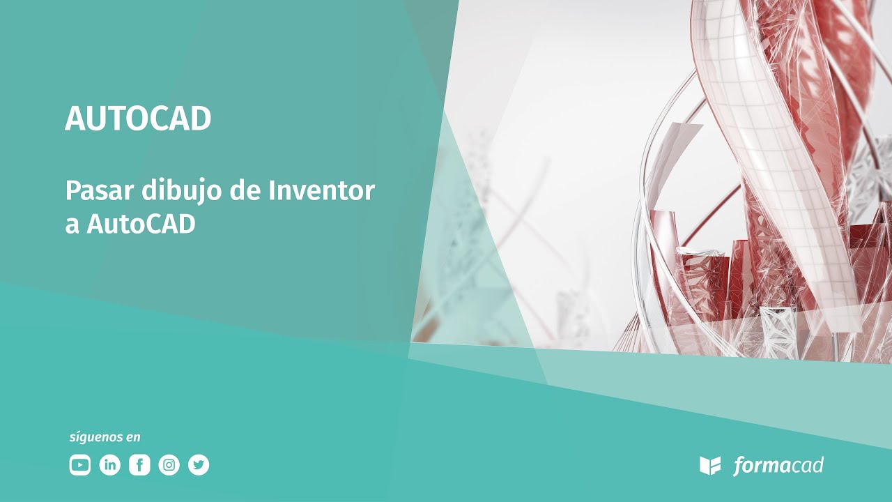 Pasar Dibujo de Inventor a Autocad - YouTube