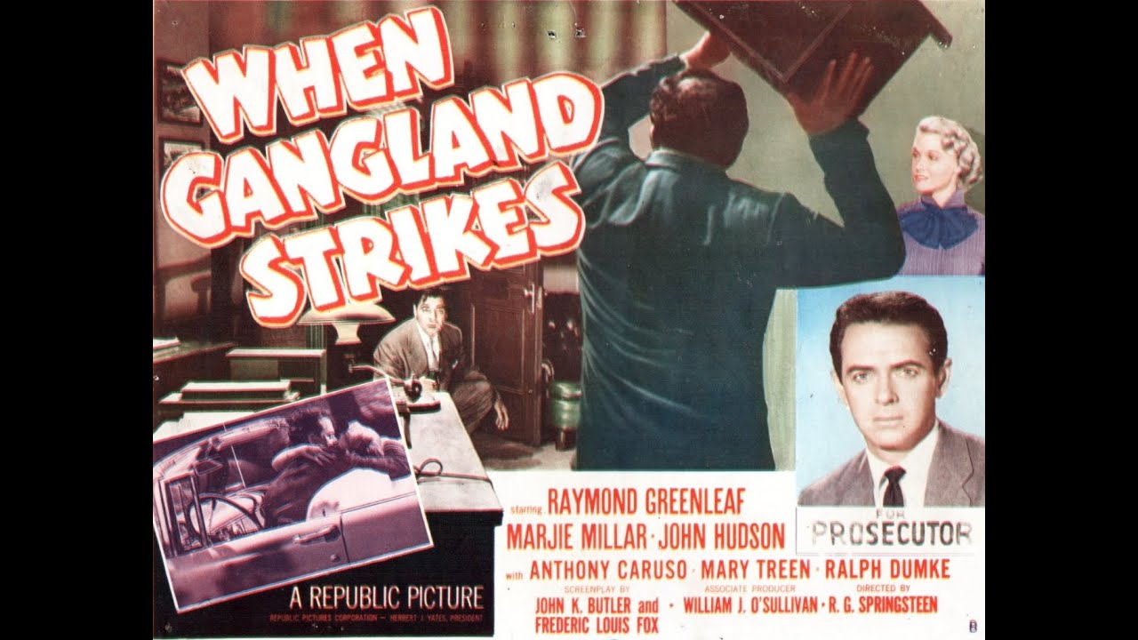 Raymond Greenleaf & Marjie Millar in "When Gangland Strikes" (1956 ...