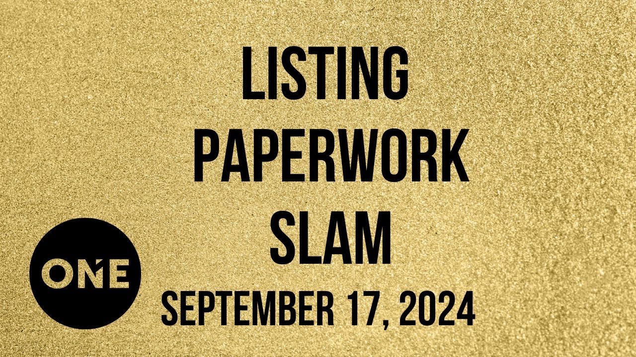 Listing Paperwork Slam - YouTube