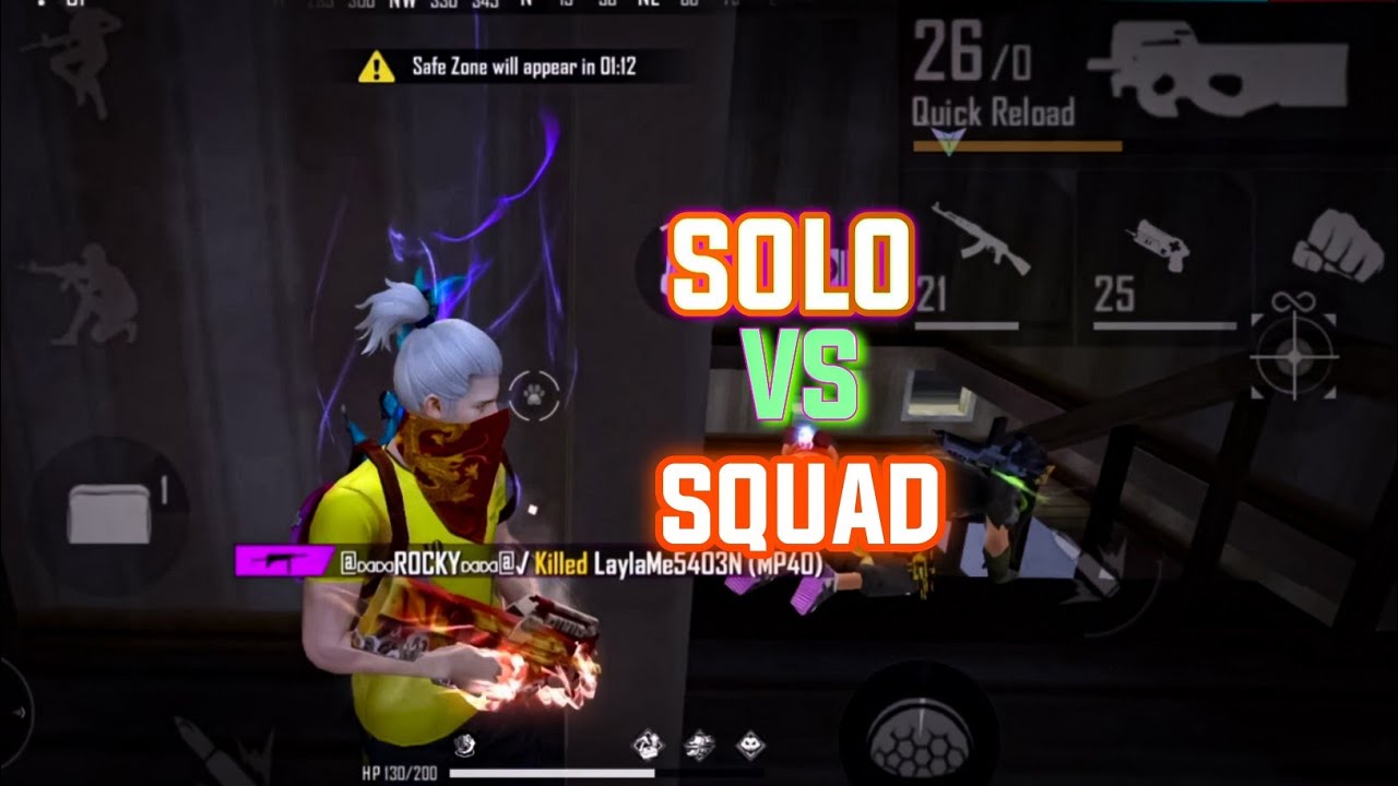 SOLO VS SQUAD || FULL SQUAD RIGHT IN FRONT OF ME || ️ - YouTube