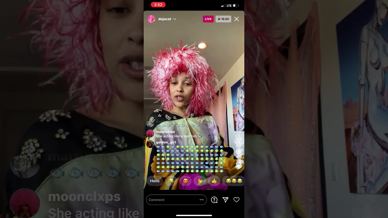 Doja Cat ig live-No album coming out #dojacat #album #Fish - YouTube
