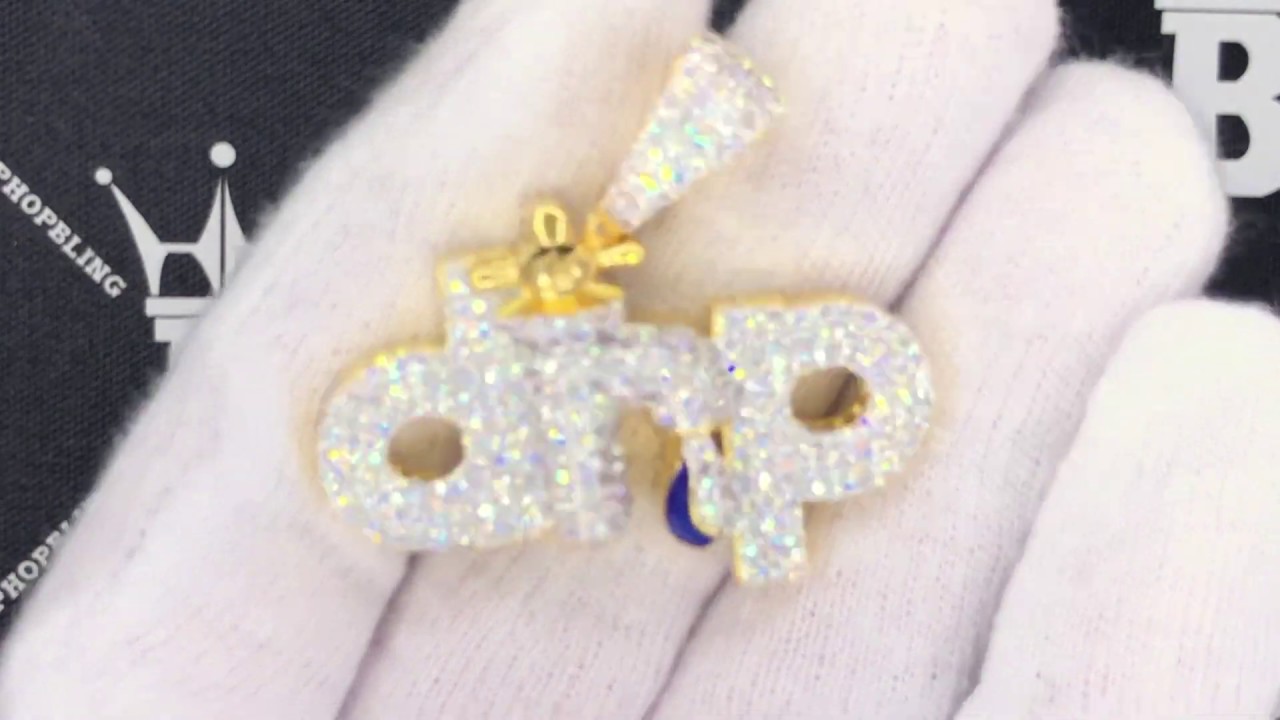 Gold DRIP Faucet CZ Hip Hop Bling Bling Pendant | Iced Out K22412G ...