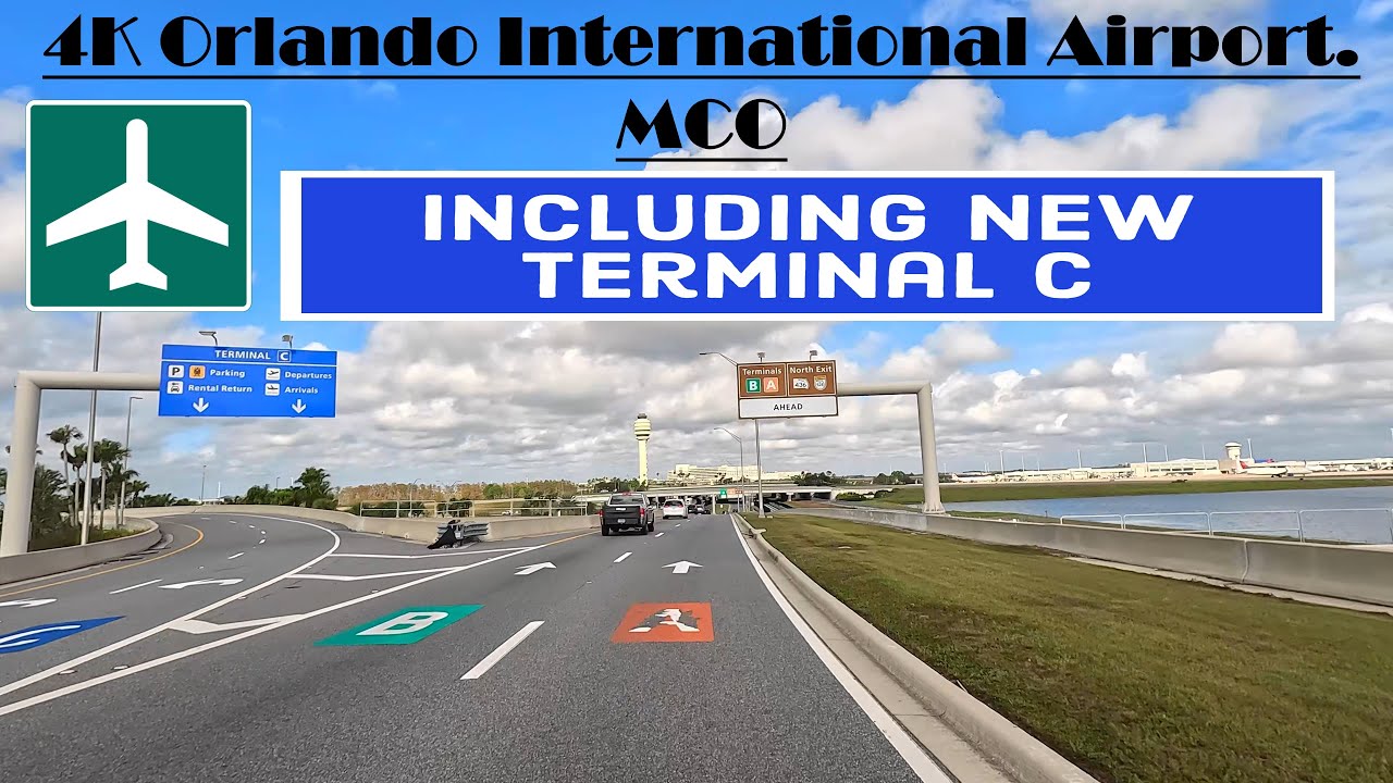 4K Orlando International Airport. MCO . Including New Terminal C - YouTube
