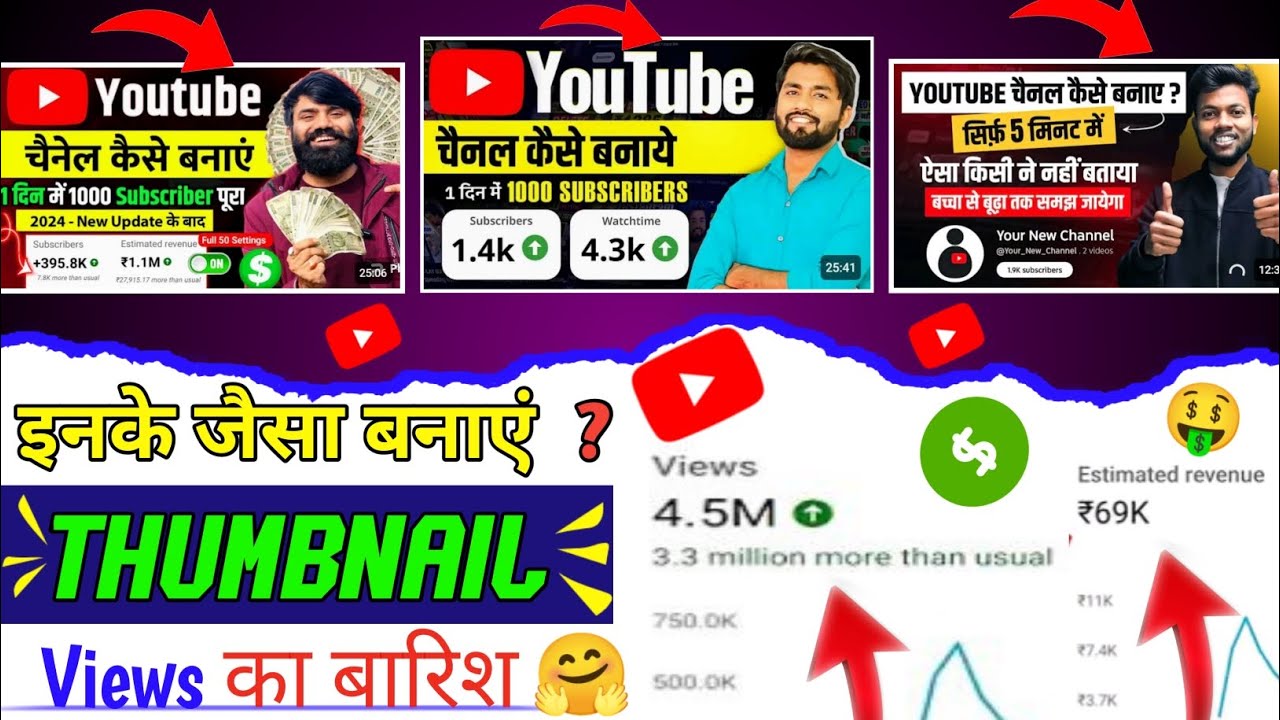 Thumbnail Kaise banaye l Youtube thumbnails kaise banaye l how to make Thumbnail for Youtube ...