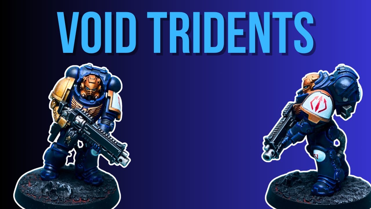How to Paint VOID TRIDENTS SPACE MARINES my way (FREEHAND) - YouTube