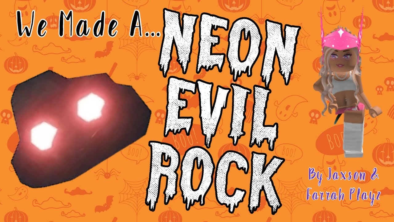 J&F Playz - We made a… NEON EVIL ROCK!! @PlayAdoptMe #adoptme # ...