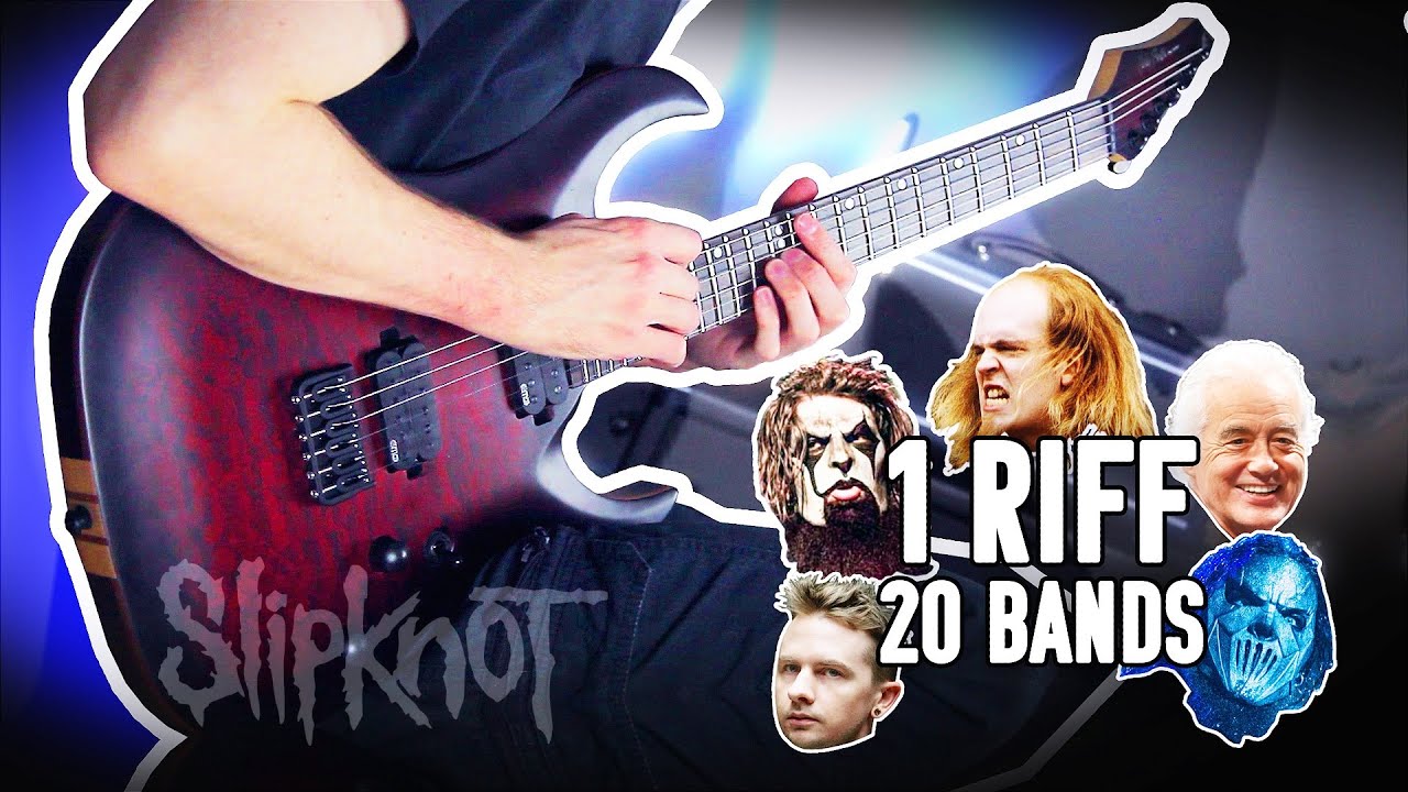 1 Riff 20 Bands - Psychosocial! - YouTube