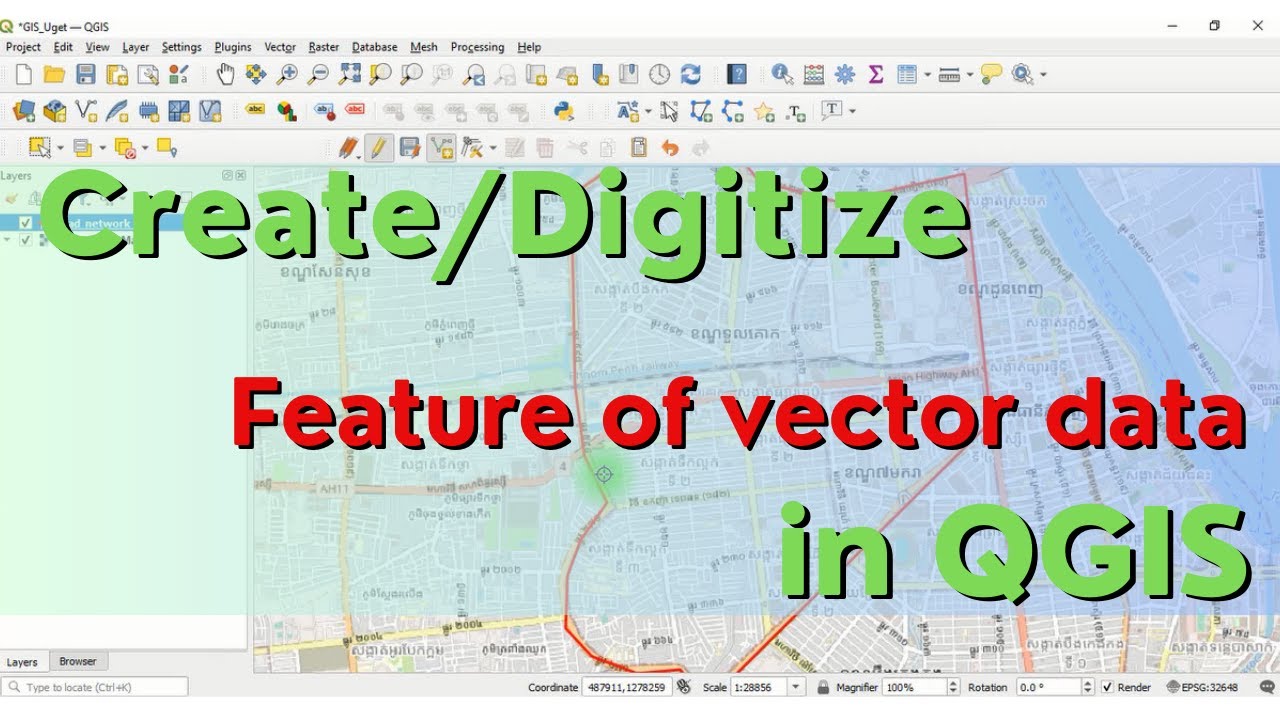 Data Creation 02: How to Create or Digitize Vector data in QGIS - YouTube