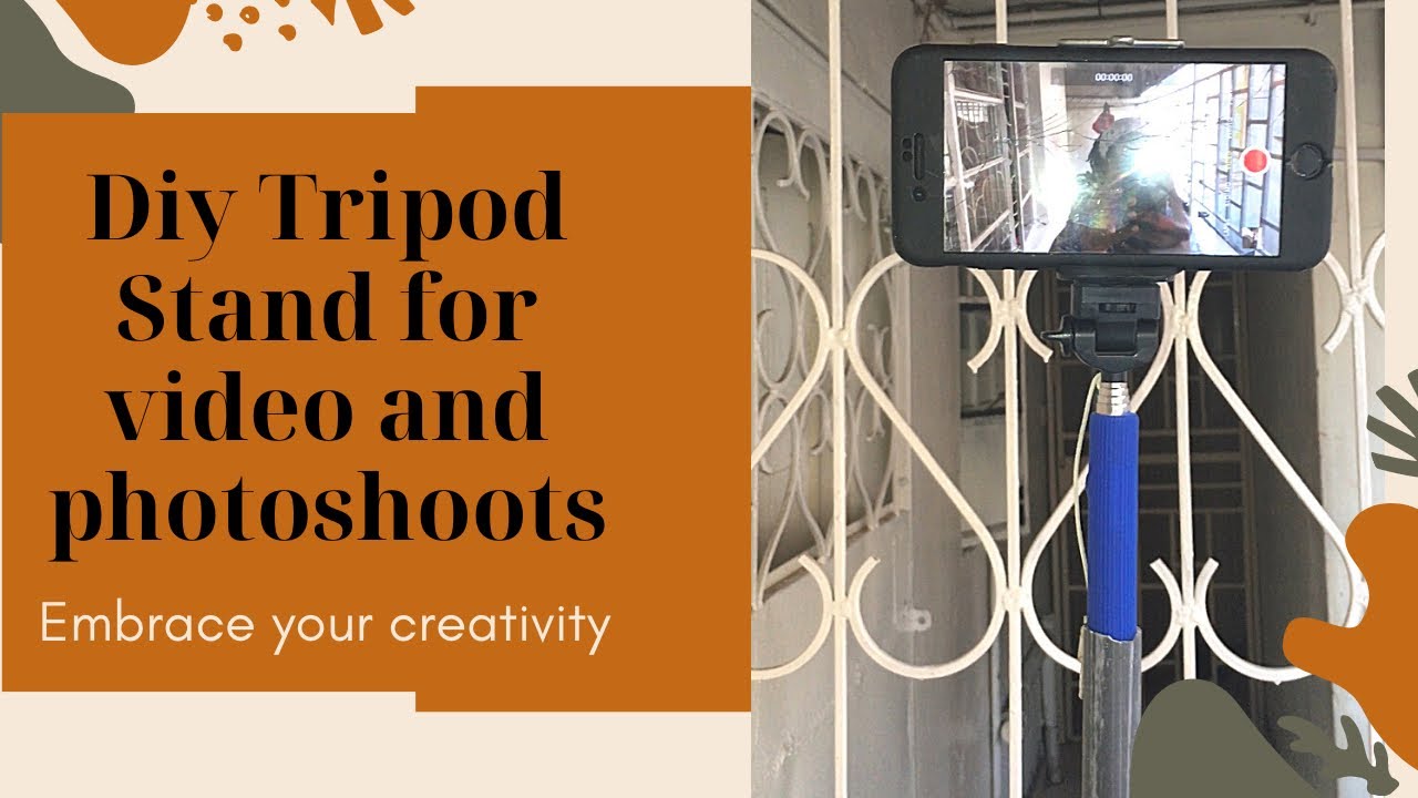 EASY DIY TRIPOD STAND for video and photoshoots|| DIY with Shiko Muchai ...