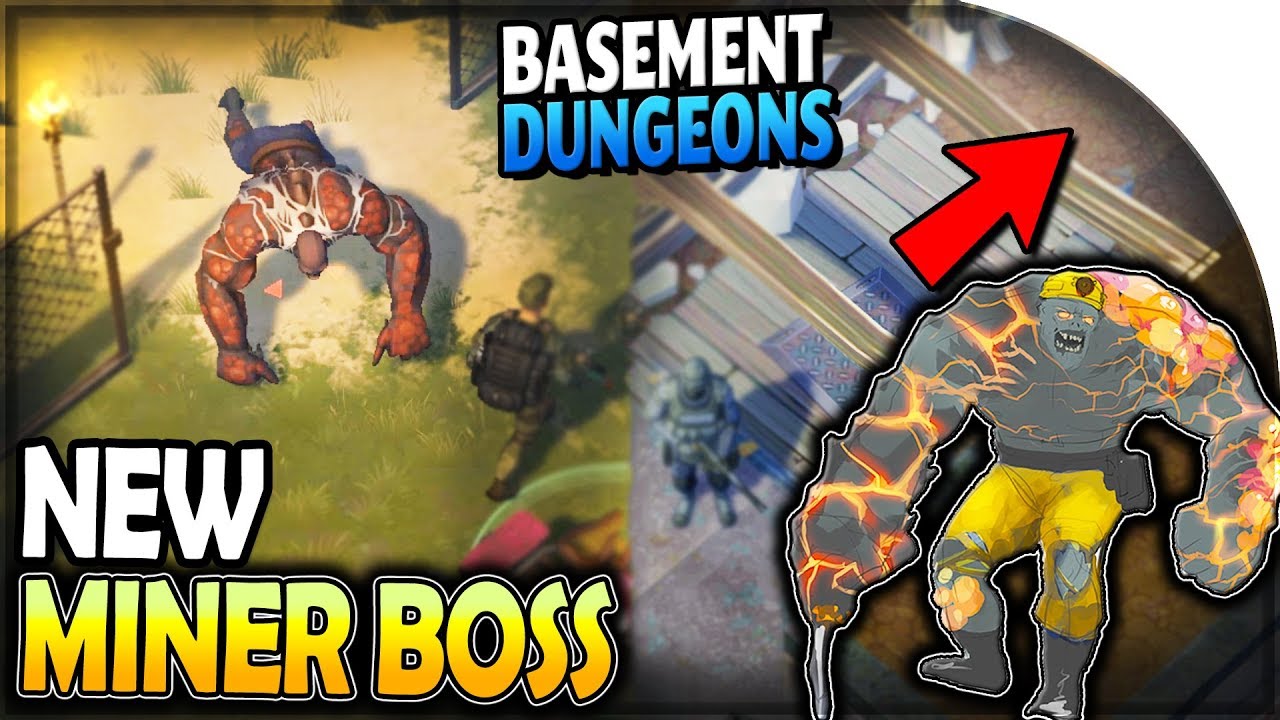 NEW MINER BOSS ZOMBIE in BASEMENT DUNGEONS (Caged Bosses ESCAPED ...