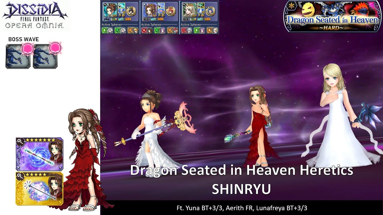 DFFOO GL | Dragon Seated in Heaven Heretics SHINRYU | Aerith FR ...