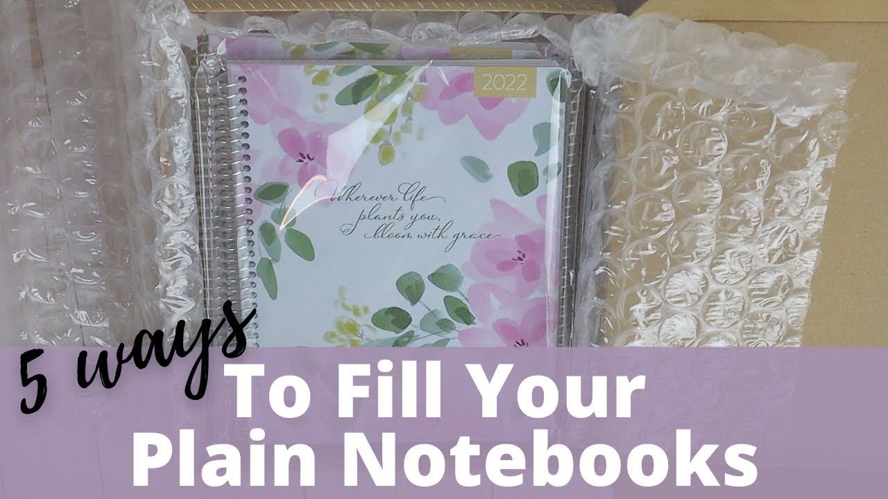 5 Ways To Fill and Use Your Plain Notebooks | HOW TO CREATIVELY USE A ...