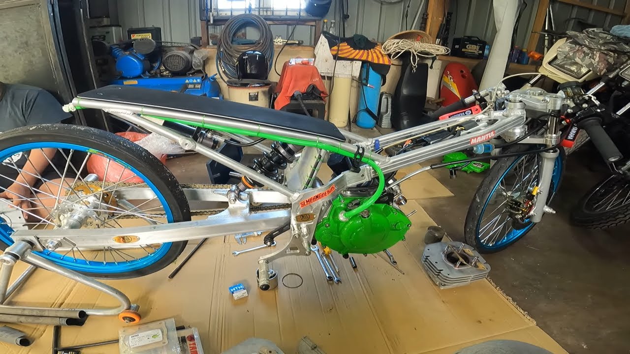 YAMAHA 125Z BODY OPEN SETTING 2 BLOCK 2 HEAD 2 PAIP ON - YouTube