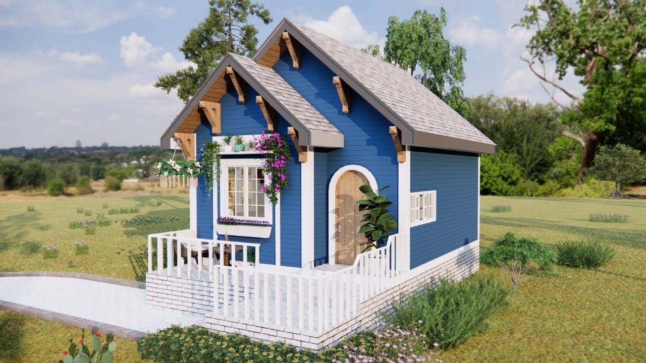 5 x 6 Meters - Beutiful Small House For Simple Life | Tiny House 3D ...