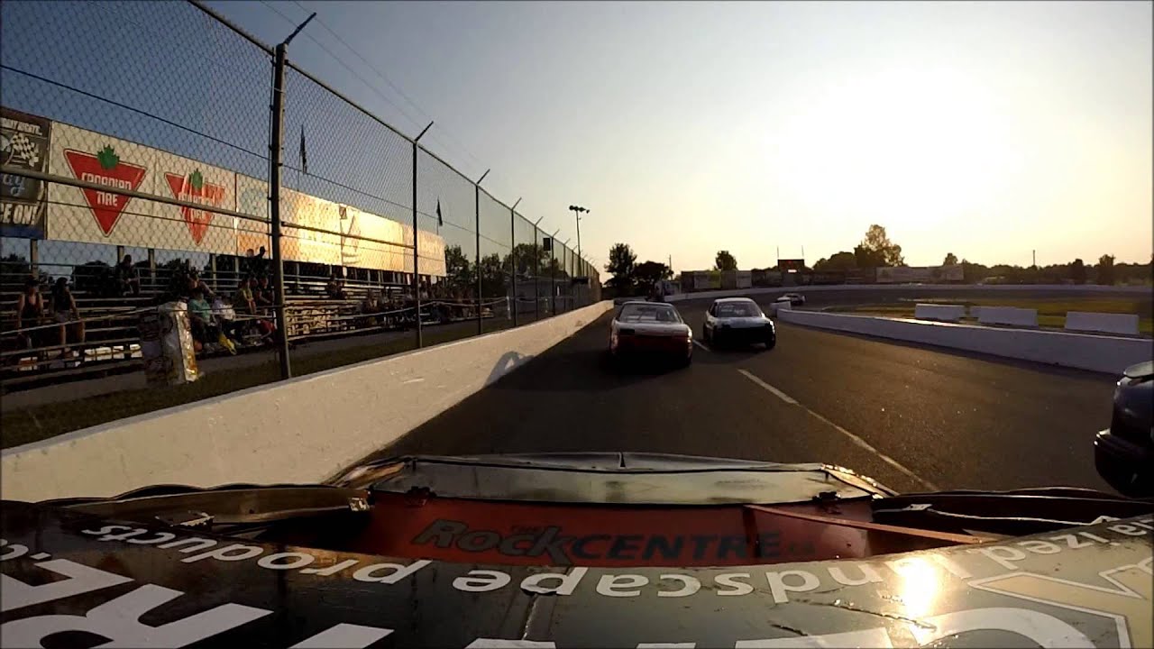Barrie Speedway - August 9, 2014 - Pure Stock Heat Race 4 Rear View ...