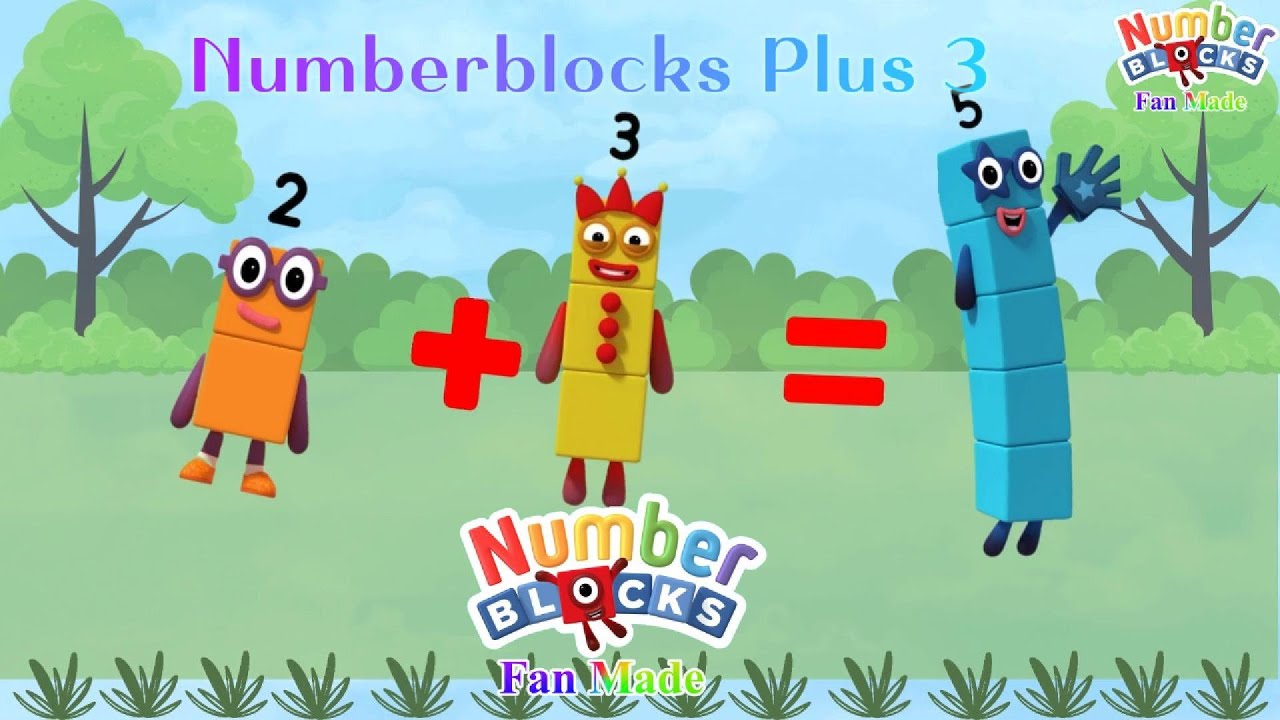 Numberblocks Plus 3 | Numberblocks Fan Made | Kids Learning Video - YouTube