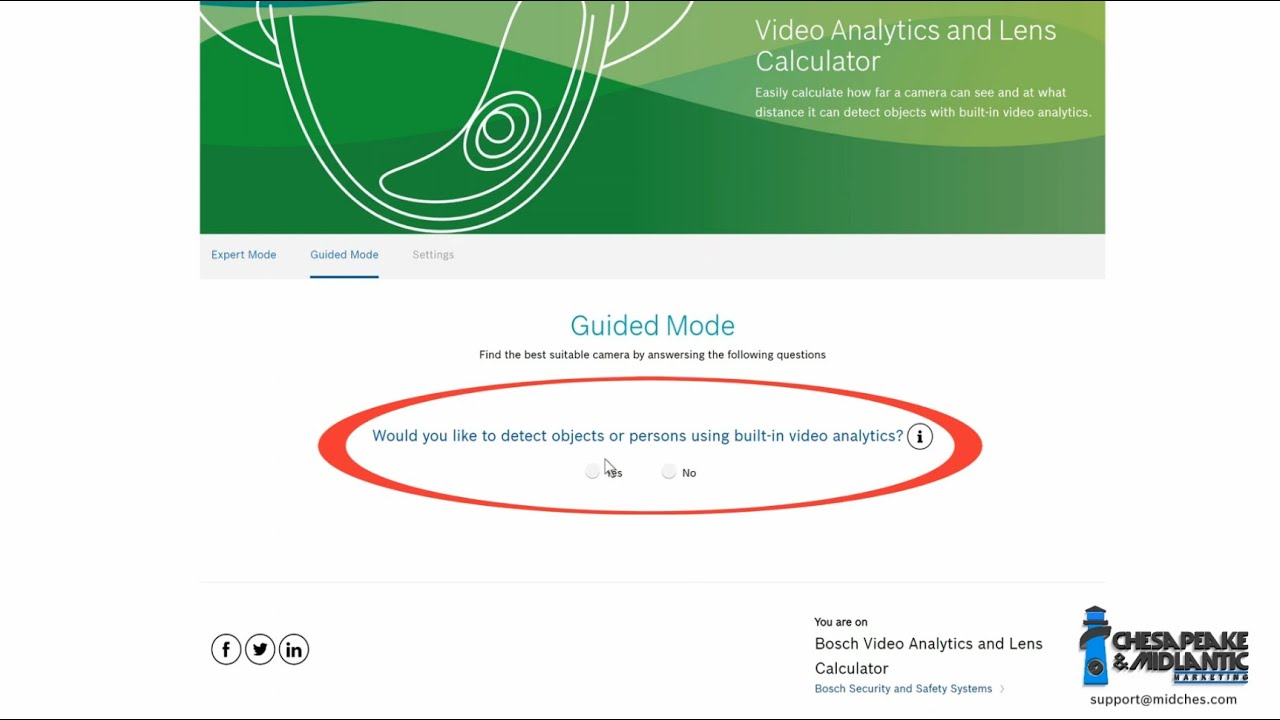 Camera Selection Using the Video Analytics and Lens Calculator in ...