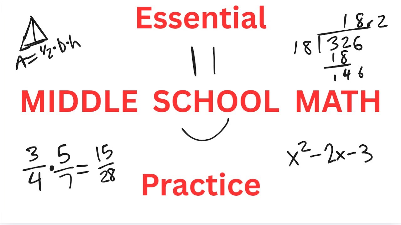 Math Practice Problem #8 - Essential Middle School Math Concepts - YouTube