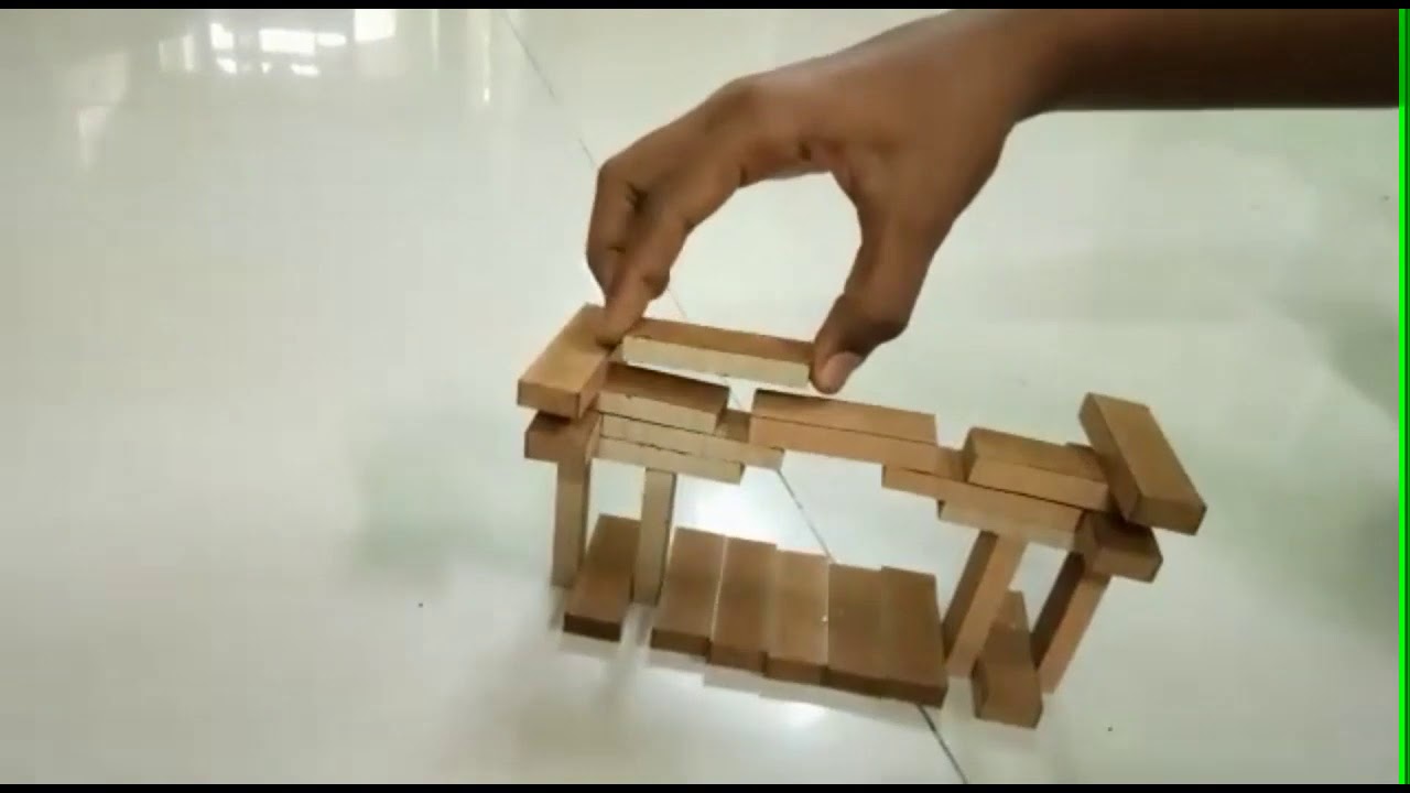 How to build an awesome Jenga Bridge - YouTube