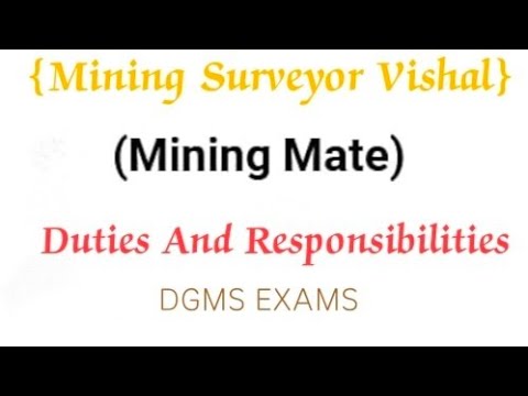 Mining Mate ||Duties And Responsibilities||Mining Surveyor Vishal # ...