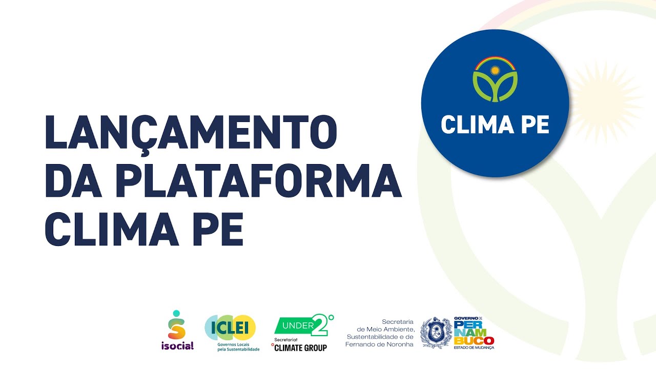 Lançamento da Plataforma Clima PE - YouTube