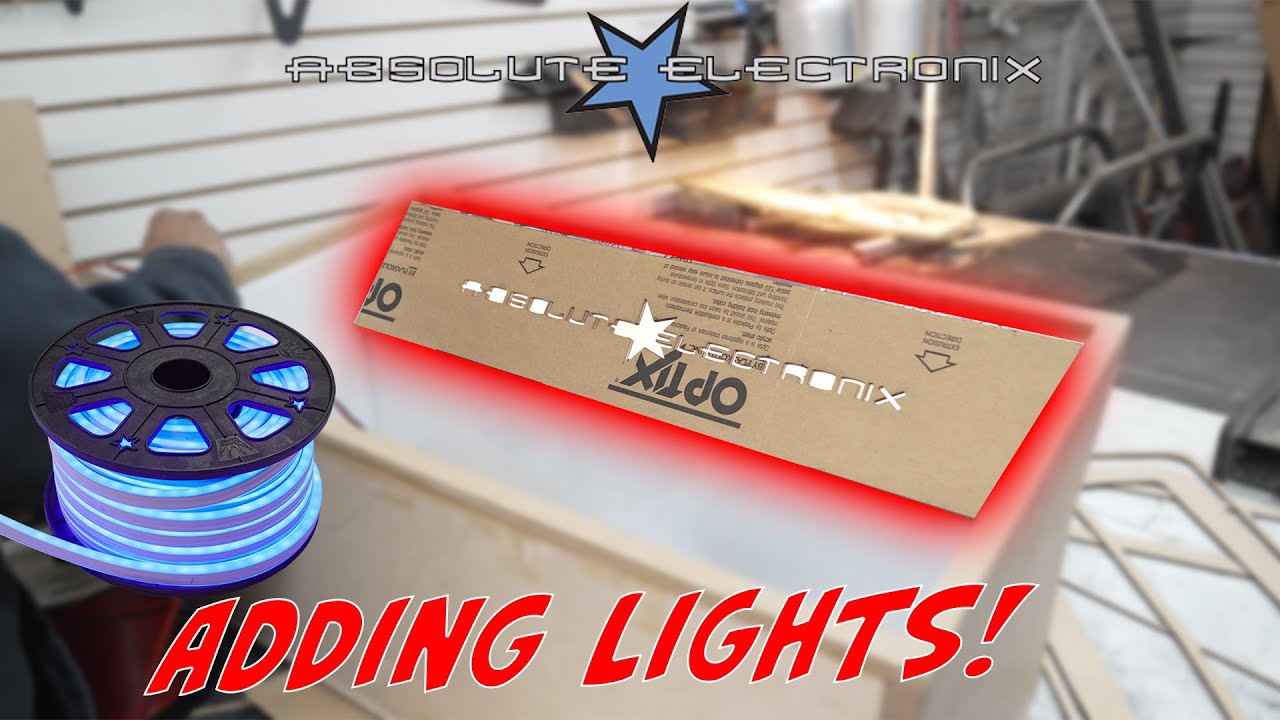Adding LED Lights Into Subwoofer Box | Tesla Plaid Project Episode 9 ...