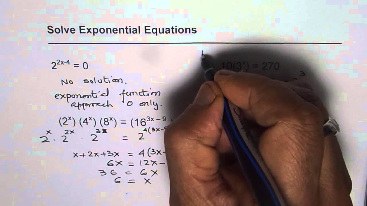 Interesting Exponential Equations From Test Papers - EDEXCEL - GCSE ...