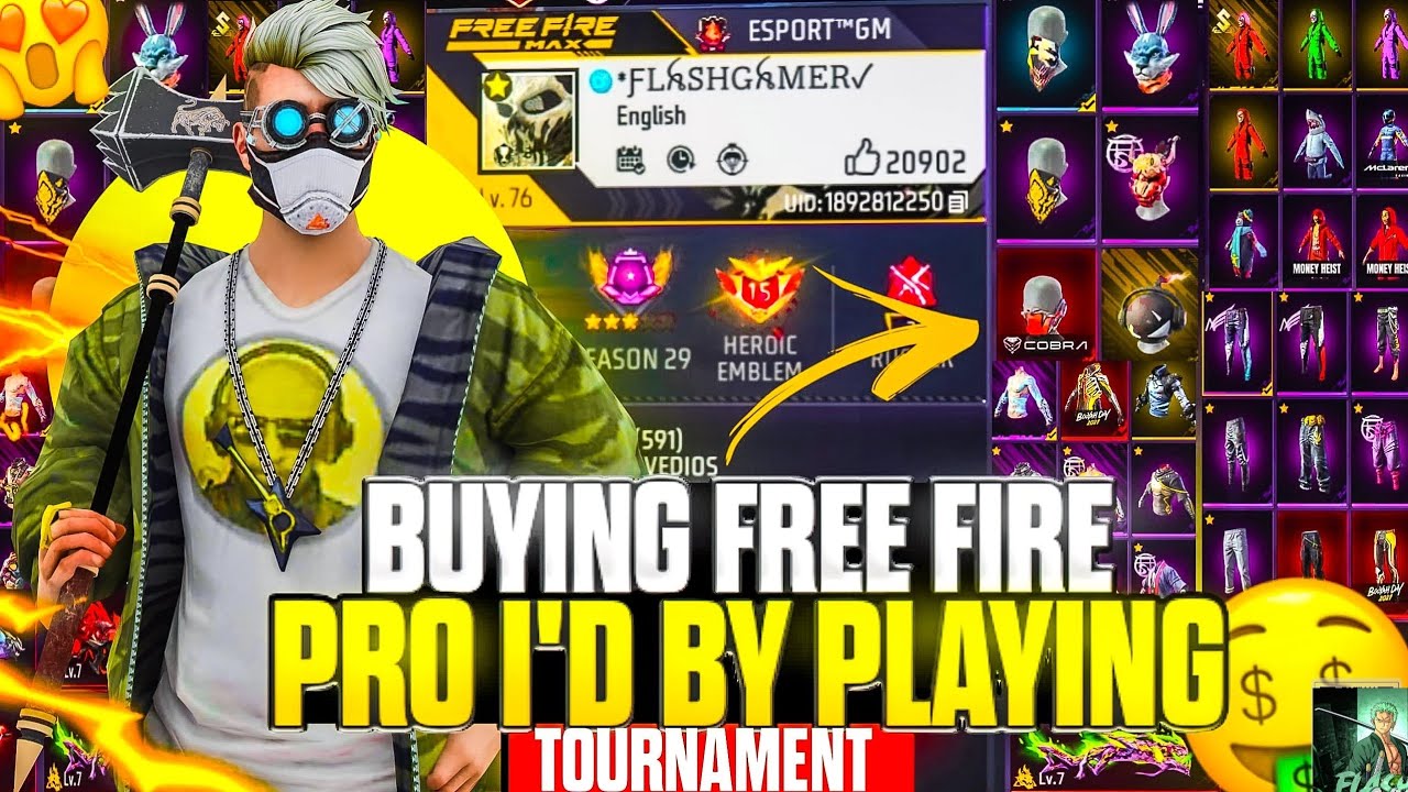 DAY 3🎯OF PURCHASING 🤑 FREE FIRE PRO🆔 BY PLAYING SOLO TOURNAMENT🏆 ...