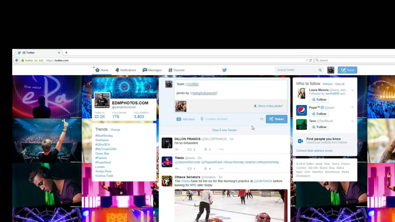 Learn how to credit a photographers work on twitter - YouTube