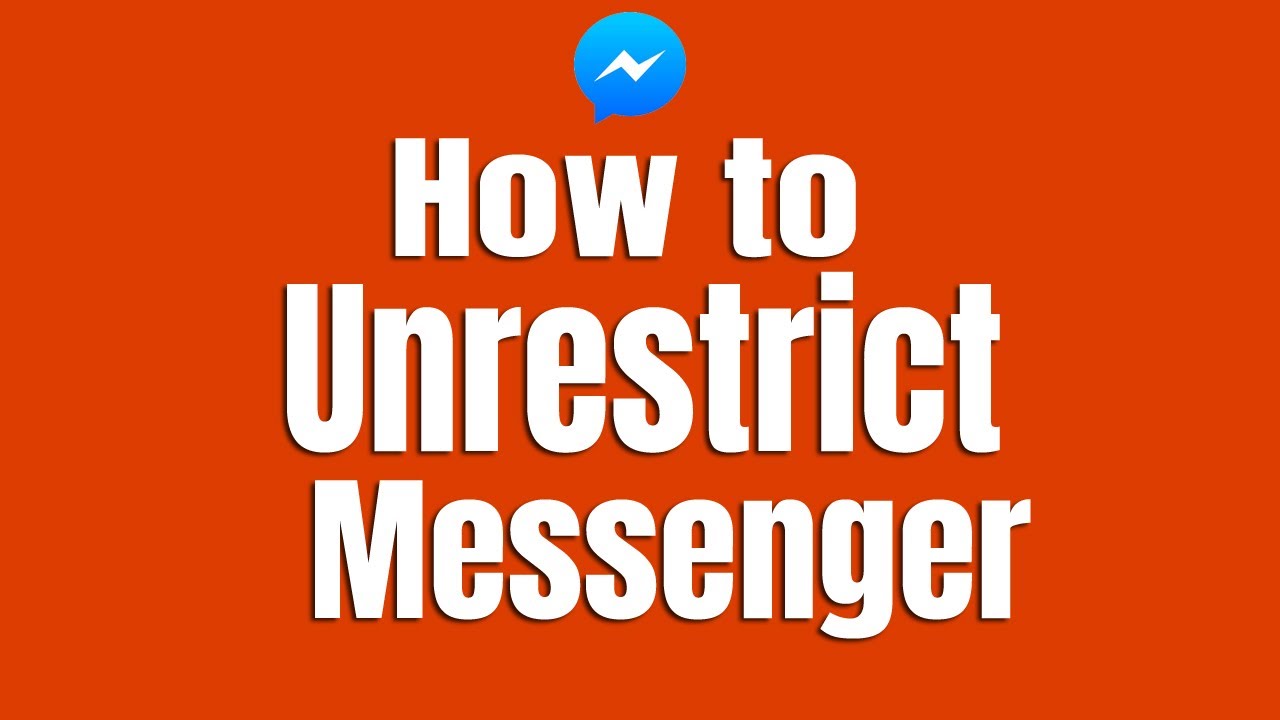 How to Unrestrict on Messenger - YouTube