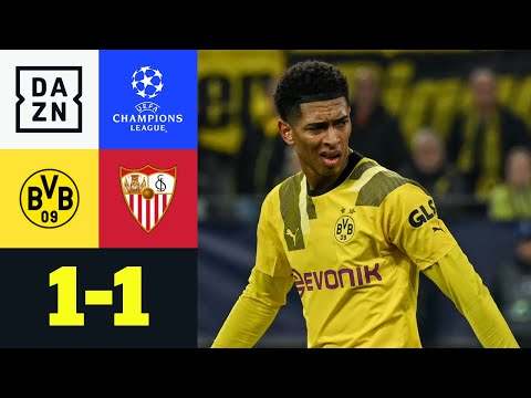 Bellingham sichert BVB wichtigen Punkt: Borussia Dortmund - Sevilla 1:1 UEFA Champions League | DAZN
