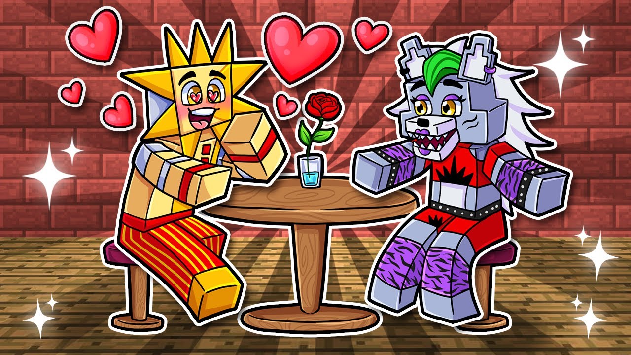 Sun Goes on a DATE With Roxanne Wolf In Minecraft - YouTube