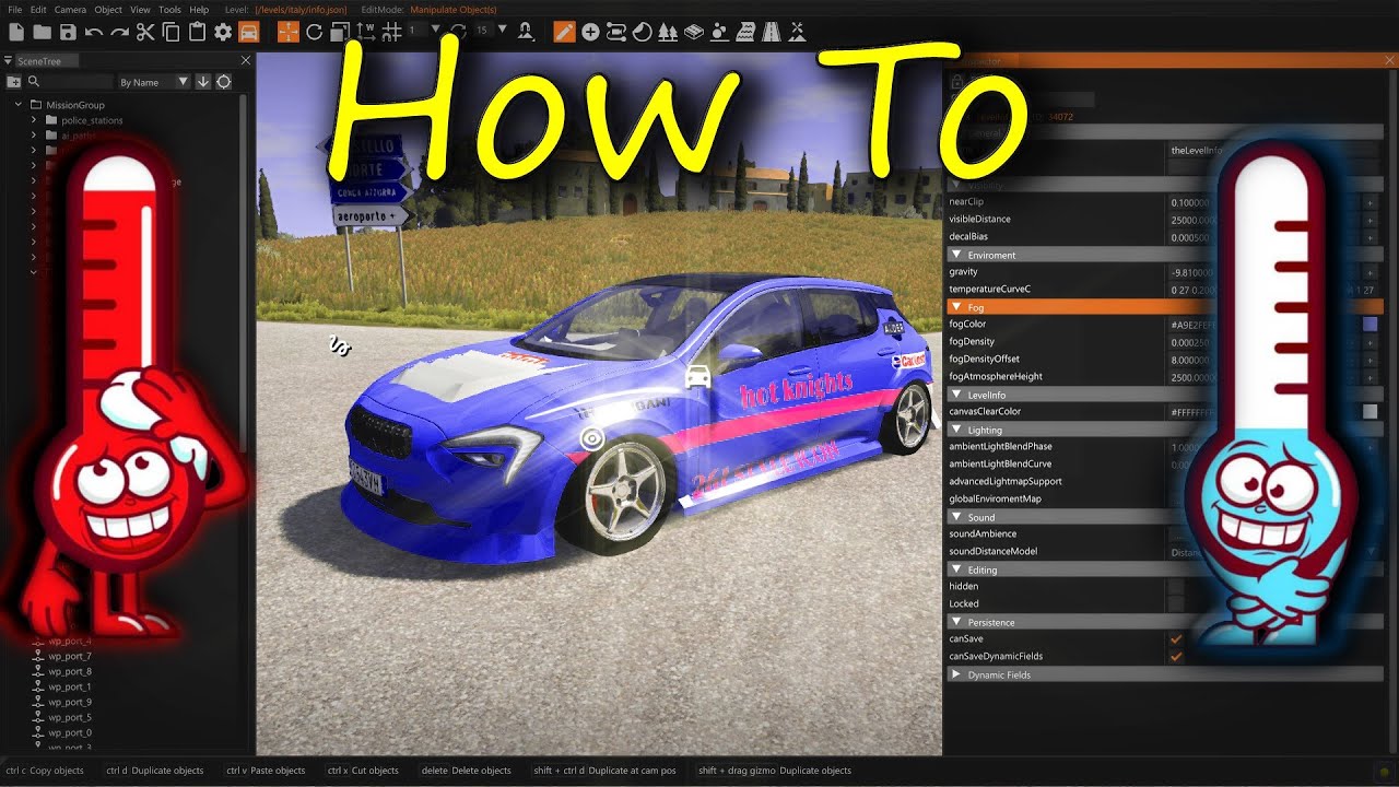 How To Cold Start Engines In BeamNG.Drive WorldMap Temperatures - YouTube