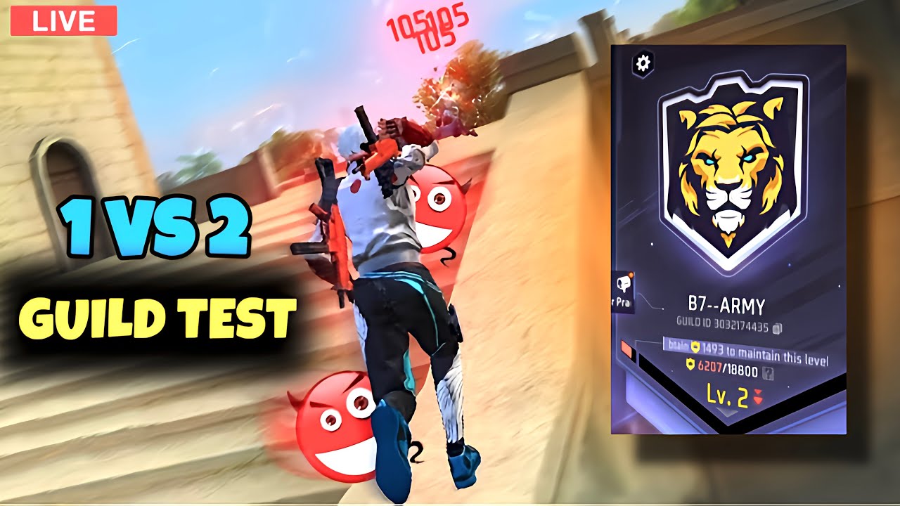 1 VS 2 | GUILD TEST | BEN 7 LIVE🛑 #Nonstopff #totalgaming #Ben7 - YouTube
