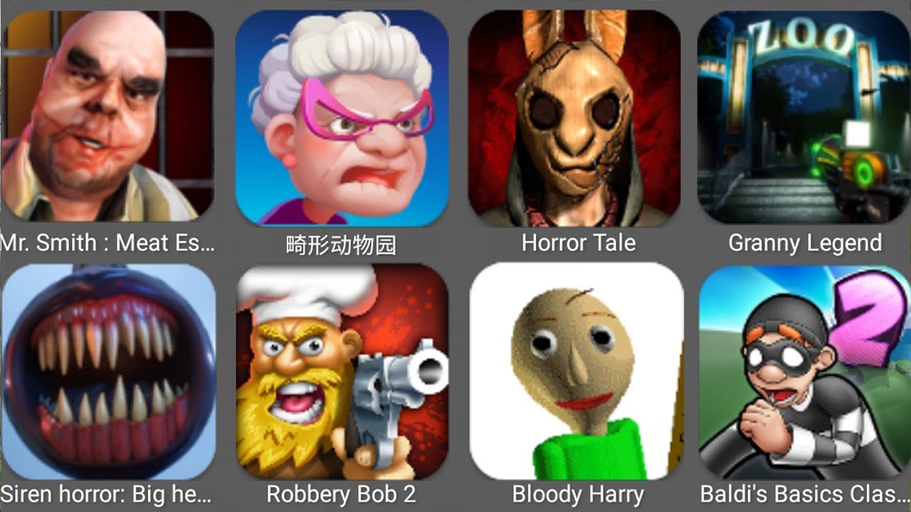 Zoonomaly,Siren Horror,Bloody Harry,Mr Meat 2,Robbery,ImPostor,Zombie ...