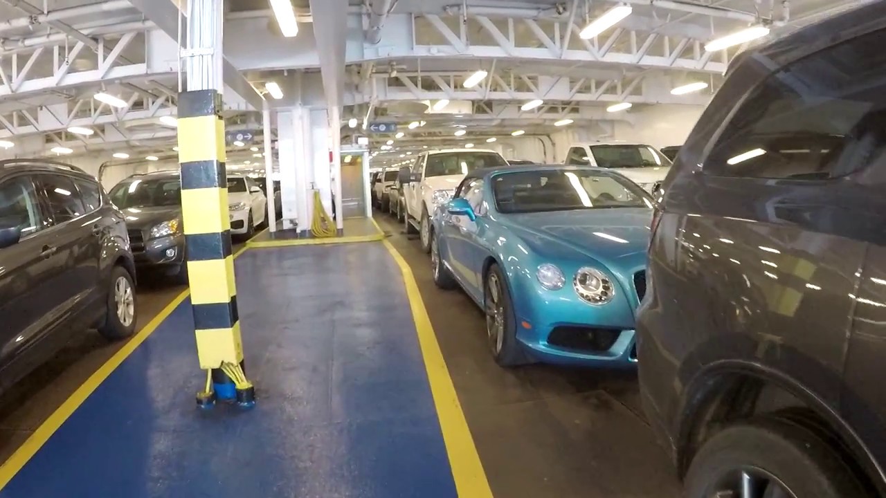 Inside of Car Ferry from Vancouver Island Victoria BC Swartz Bay ...