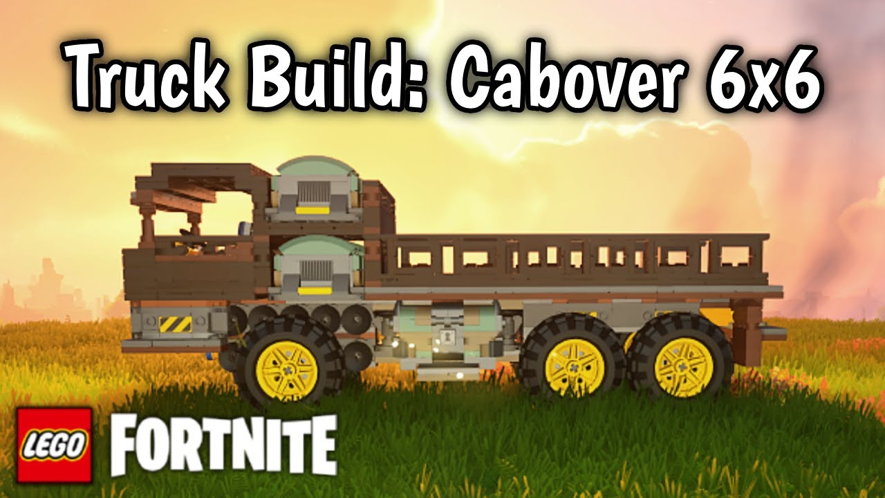 Tutorial - 6x6 (and 4x4) Cabover Truck | LEGO Fortnite - YouTube