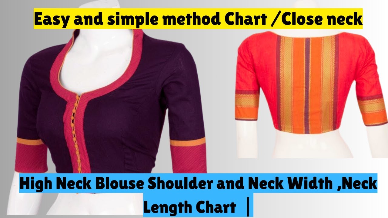 High Neck \Halter Neck Blouse cutting | High Neck Blouse |Easy and ...