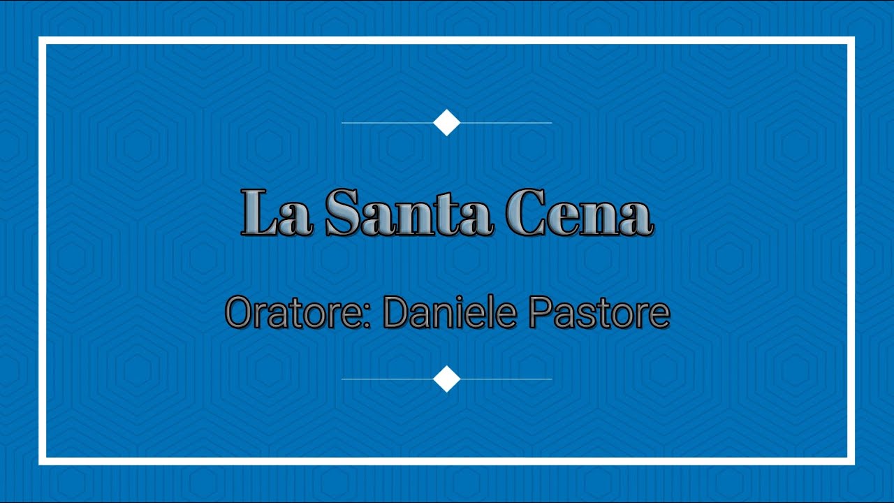 Chiesa Cristiana Evangelica: Daniele Pastore - YouTube