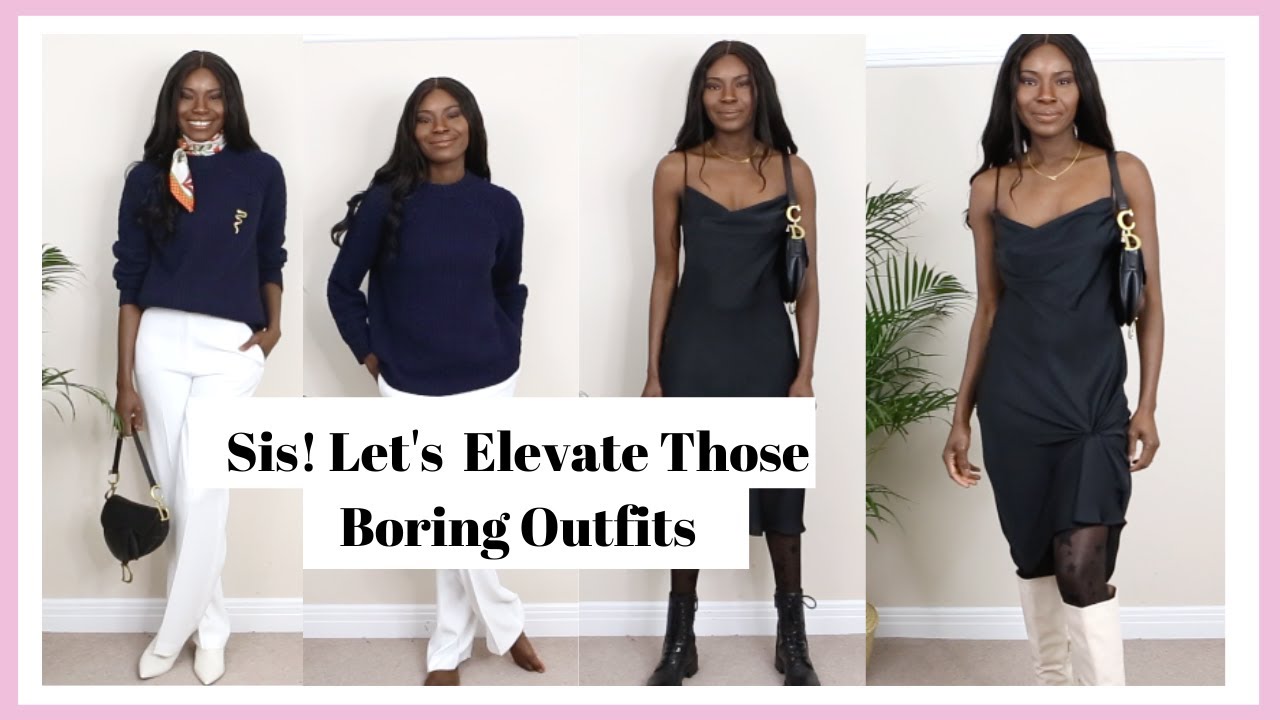 How to elevate boring Outfits || How to style and Dress better *Winter ...