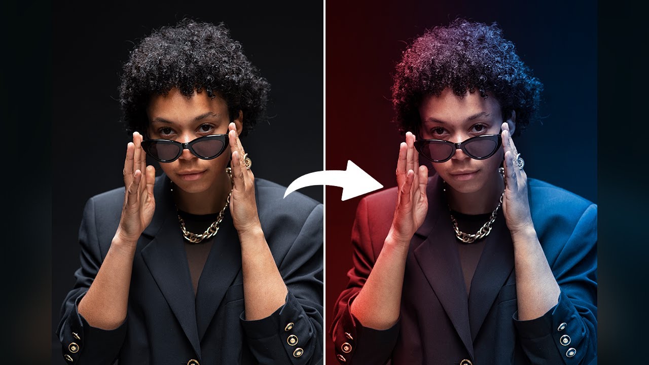 Dual lighting effect | Photoshop Tutorial - YouTube